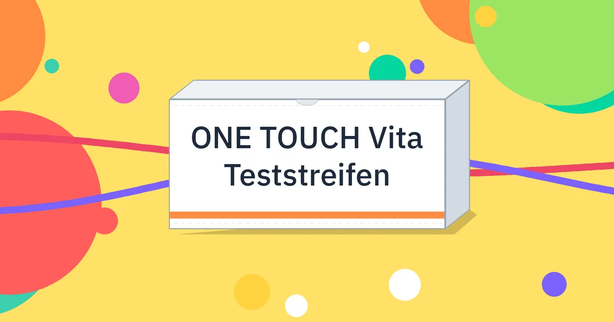 Symbolbild: Packung mit der Aufschrift ONE TOUCH Vita Teststreifen (PZN 12143319) – Verfügbarkeit und Bezug in Apotheken in Frankfurt am Main