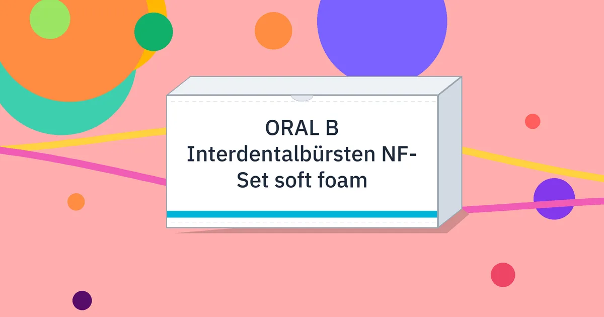 Symbolbild: Packung mit der Aufschrift ORAL B Interdentalbürsten NF-Set soft foam (PZN 06635923) – Verfügbarkeit und Bezug in Apotheken in Frankfurt am Main