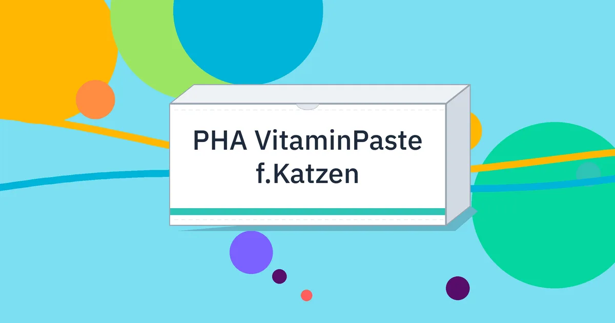 Symbolbild: Packung mit der Aufschrift PHA VitaminPaste f.Katzen (PZN 19225687) – Verfügbarkeit und Bezug in Apotheken in Frankfurt am Main