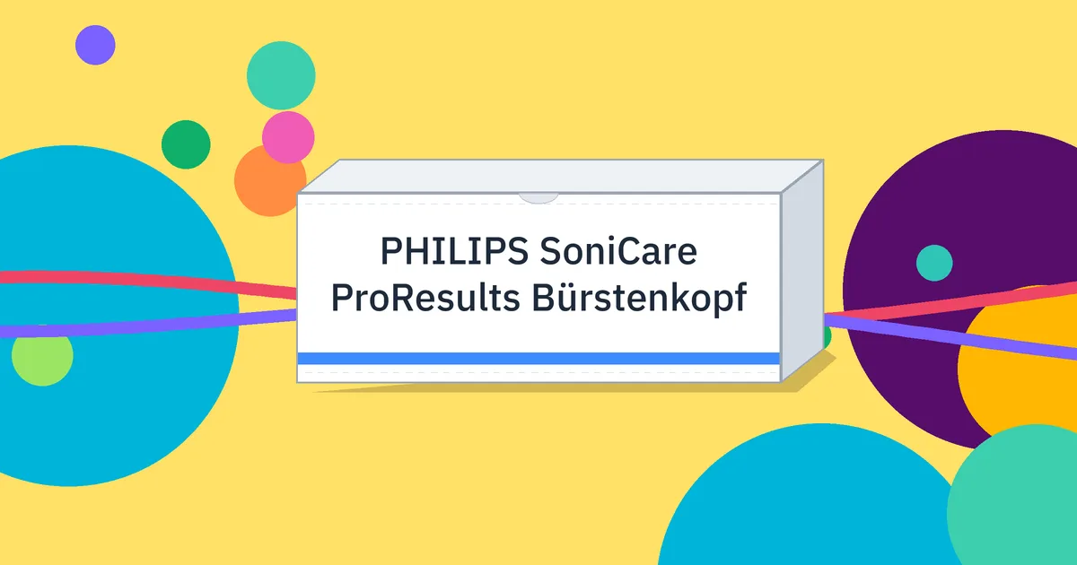 Symbolbild: Packung mit der Aufschrift PHILIPS SoniCare ProResults Bürstenkopf (PZN 01895364) – Verfügbarkeit und Bezug in Apotheken in Frankfurt am Main