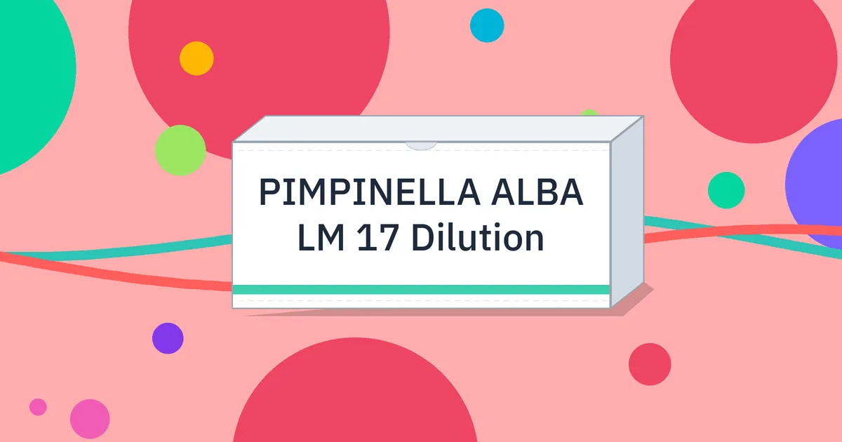 Symbolbild: Packung mit der Aufschrift PIMPINELLA ALBA LM 17 Dilution (PZN 13643952) – Verfügbarkeit und Bezug in Apotheken in Frankfurt am Main