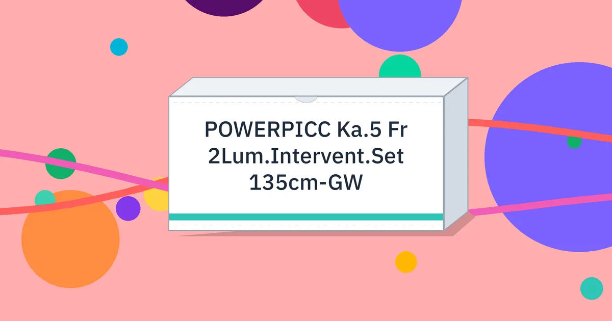 Symbolbild: Packung mit der Aufschrift POWERPICC Ka.5 Fr 2Lum.Intervent.Set 135cm-GW (PZN 12398344) – Verfügbarkeit und Bezug in Apotheken in Frankfurt am Main