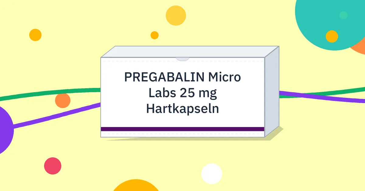 Symbolbild: Packung mit der Aufschrift PREGABALIN Micro Labs 25 mg Hartkapseln (PZN 18153715) – Verfügbarkeit und Bezug in Apotheken in Frankfurt am Main