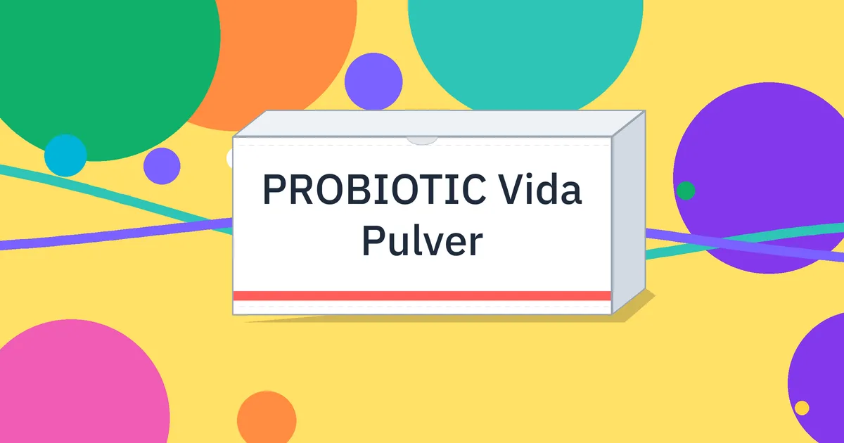 Symbolbild: Packung mit der Aufschrift PROBIOTIC Vida Pulver (PZN 13750369) – Verfügbarkeit und Bezug in Apotheken in Frankfurt am Main
