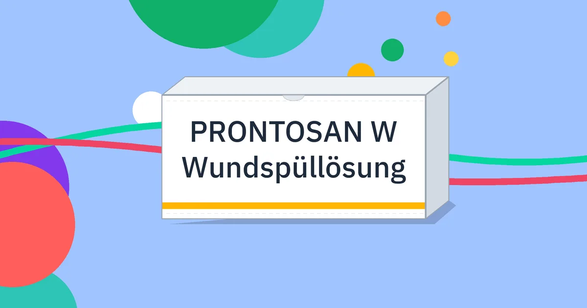 Symbolbild: Packung mit der Aufschrift PRONTOSAN W Wundspüllösung (PZN 20083241) – Verfügbarkeit und Bezug in Apotheken in Frankfurt am Main