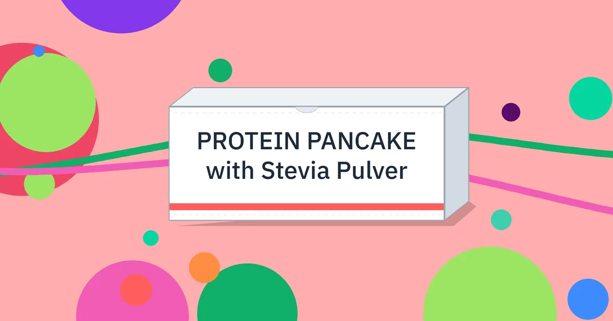 Symbolbild: Packung mit der Aufschrift PROTEIN PANCAKE with Stevia Pulver (PZN 14143884) – Verfügbarkeit und Bezug in Apotheken in Frankfurt am Main