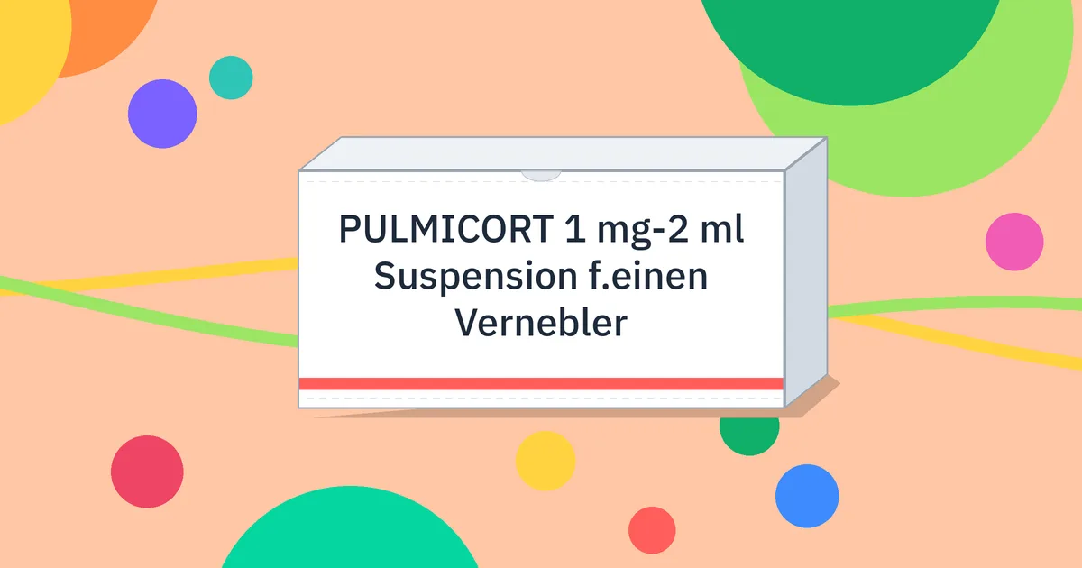Symbolbild: Packung mit der Aufschrift PULMICORT 1 mg-2 ml Suspension f.einen Vernebler (PZN 16227697) – Verfügbarkeit und Bezug in Apotheken in Frankfurt am Main