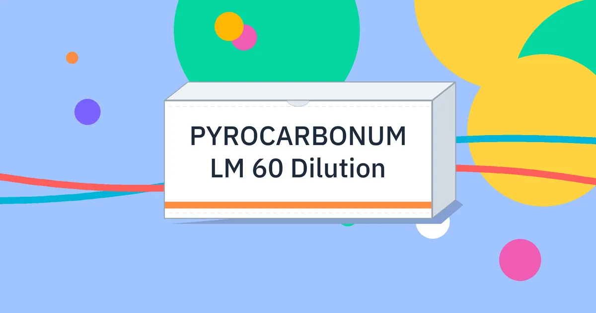 Symbolbild: Packung mit der Aufschrift PYROCARBONUM LM 60 Dilution (PZN 13672988) – Verfügbarkeit und Bezug in Apotheken in Frankfurt am Main
