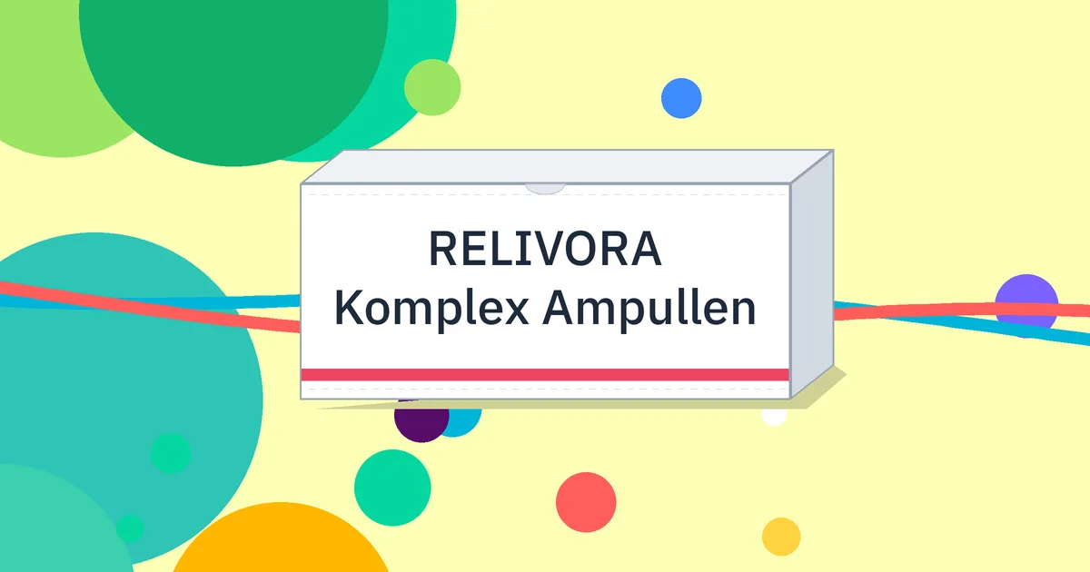 Symbolbild: Packung mit der Aufschrift RELIVORA Komplex Ampullen (PZN 03826309) – Verfügbarkeit und Bezug in Apotheken in Frankfurt am Main