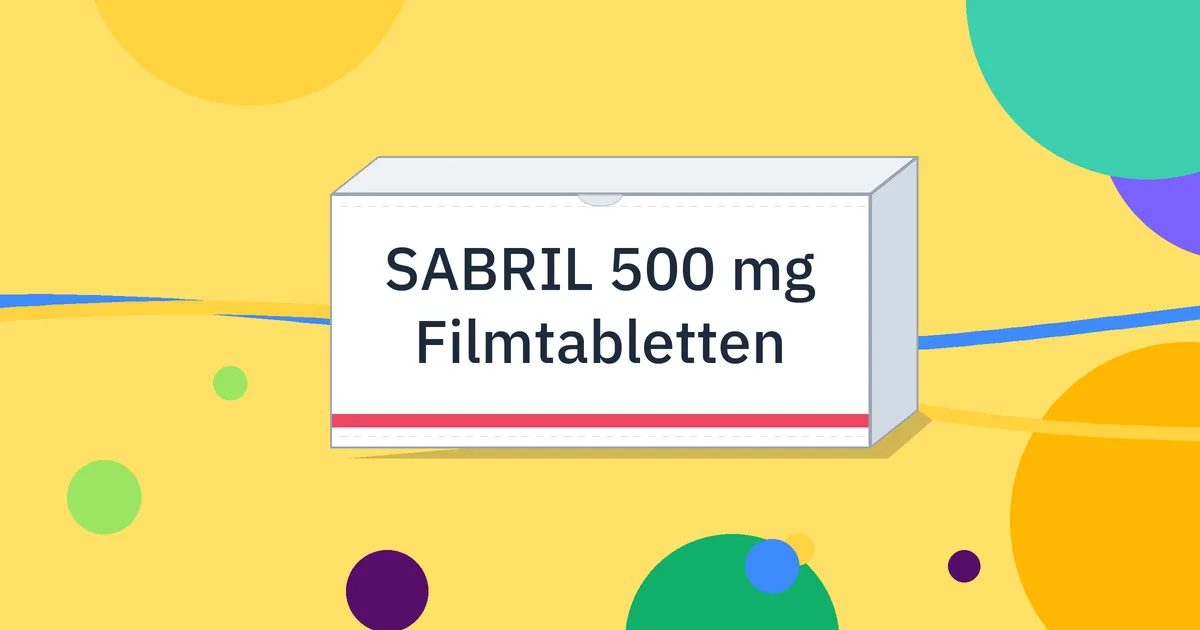 Symbolbild: Packung mit der Aufschrift SABRIL 500 mg Filmtabletten (PZN 16363302) – Verfügbarkeit und Bezug in Apotheken in Frankfurt am Main