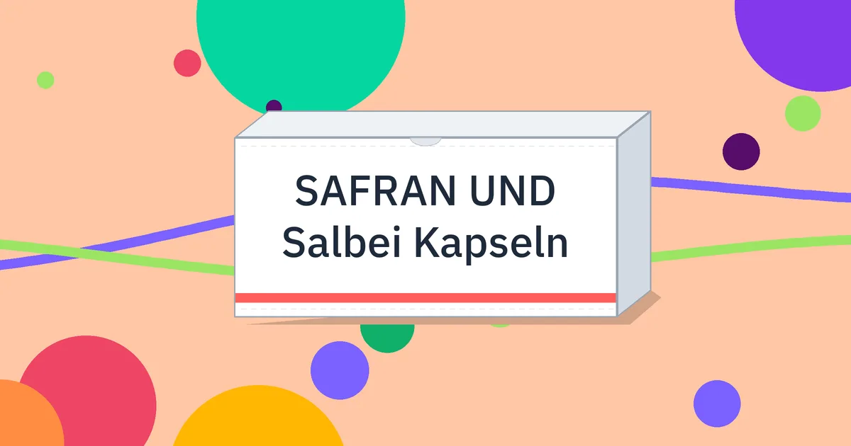 Symbolbild: Packung mit der Aufschrift SAFRAN UND Salbei Kapseln (PZN 06092701) – Verfügbarkeit und Bezug in Apotheken in Frankfurt am Main