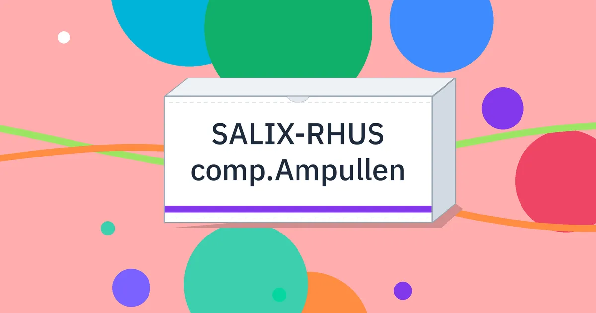Symbolbild: Packung mit der Aufschrift SALIX-RHUS comp.Ampullen (PZN 01752050) – Verfügbarkeit und Bezug in Apotheken in Frankfurt am Main