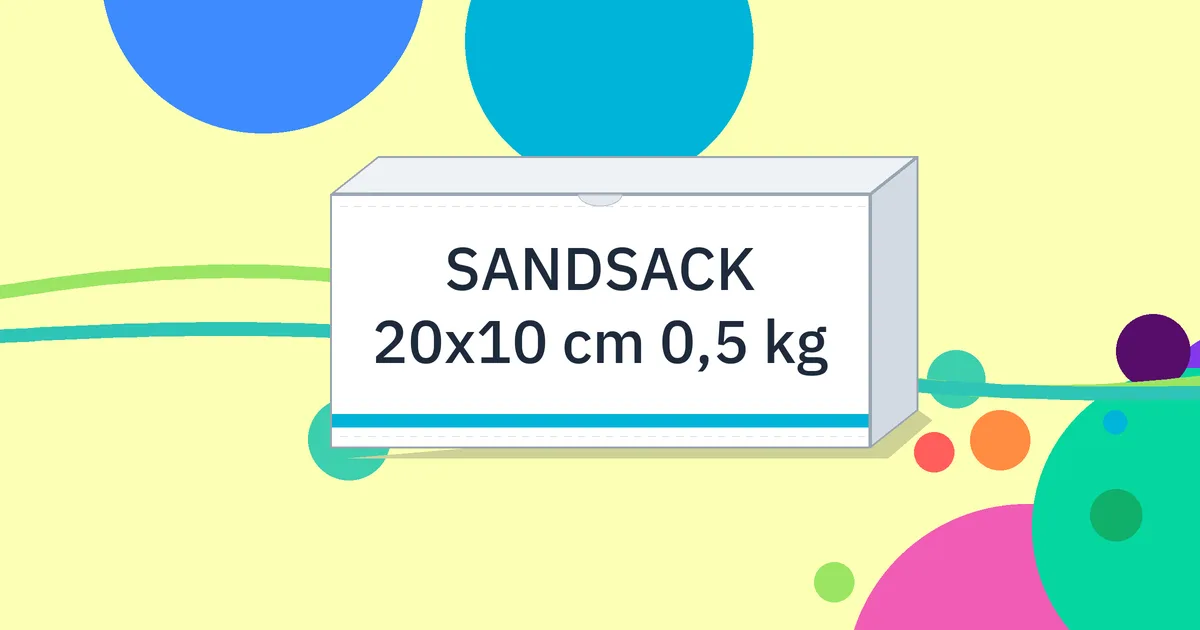 Symbolbild: Packung mit der Aufschrift SANDSACK 20x10 cm 0,5 kg (PZN 04849407) – Verfügbarkeit und Bezug in Apotheken in Frankfurt am Main