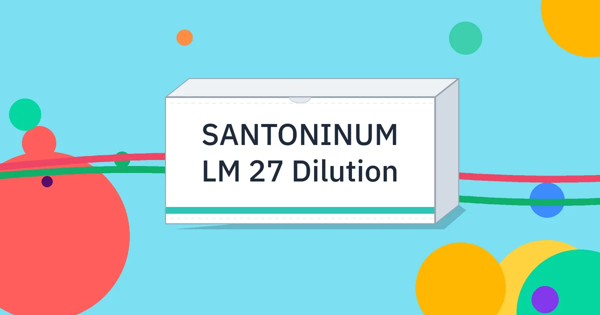 Symbolbild: Packung mit der Aufschrift SANTONINUM LM 27 Dilution (PZN 13685726) – Verfügbarkeit und Bezug in Apotheken in Frankfurt am Main