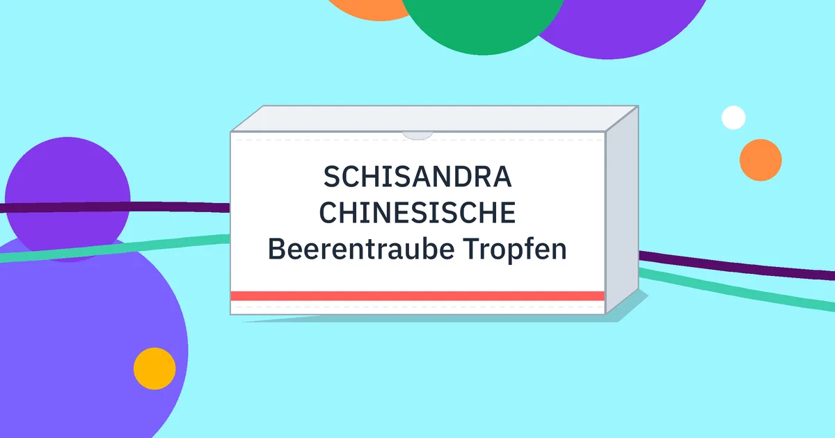 Symbolbild: Packung mit der Aufschrift SCHISANDRA CHINESISCHE Beerentraube Tropfen (PZN 20211839) – Verfügbarkeit und Bezug in Apotheken in Frankfurt am Main