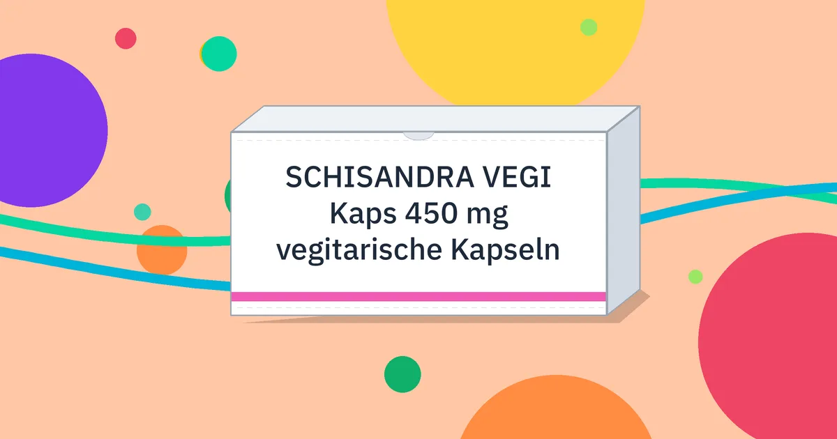 Symbolbild: Packung mit der Aufschrift SCHISANDRA VEGI Kaps 450 mg vegitarische Kapseln (PZN 02464181) – Verfügbarkeit und Bezug in Apotheken in Frankfurt am Main