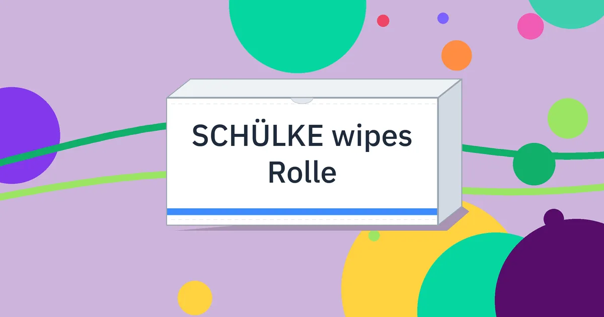 Symbolbild: Packung mit der Aufschrift SCHÜLKE wipes Rolle (PZN 18050435) – Verfügbarkeit und Bezug in Apotheken in Frankfurt am Main
