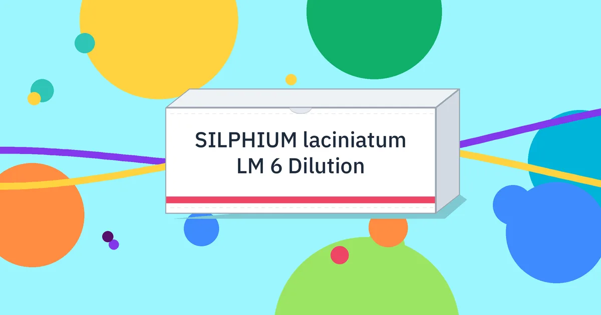 Symbolbild: Packung mit der Aufschrift SILPHIUM laciniatum LM 6 Dilution (PZN 13678910) – Verfügbarkeit und Bezug in Apotheken in Frankfurt am Main