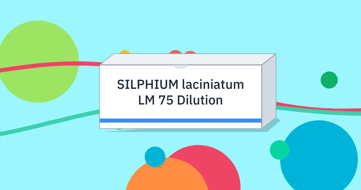 Symbolbild: Packung mit der Aufschrift SILPHIUM laciniatum LM 75 Dilution (PZN 13679594) – Verfügbarkeit und Bezug in Apotheken in Frankfurt am Main