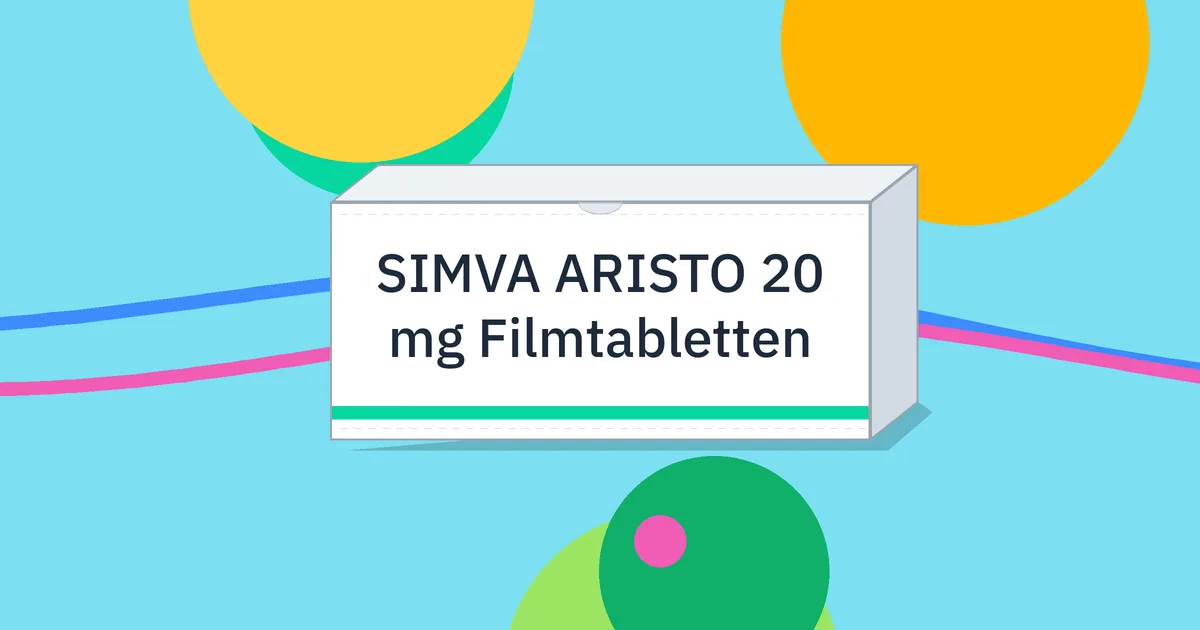 Symbolbild: Packung mit der Aufschrift SIMVA ARISTO 20 mg Filmtabletten (PZN 09900716) – Verfügbarkeit und Bezug in Apotheken in Frankfurt am Main