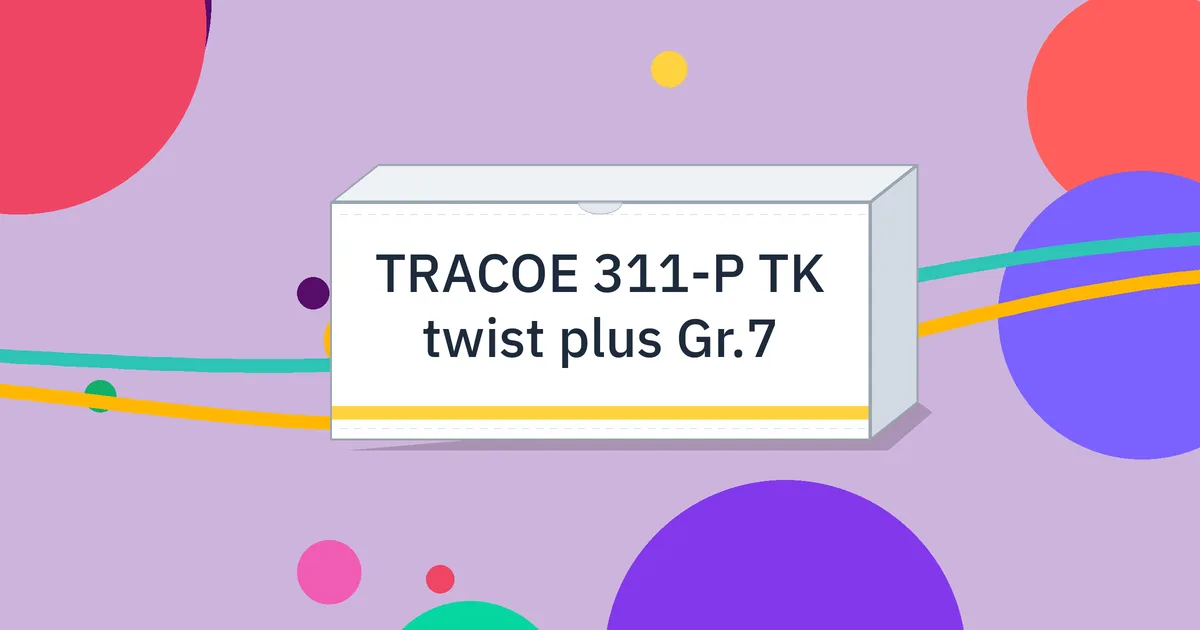Symbolbild: Packung mit der Aufschrift TRACOE 311-P TK twist plus Gr.7 (PZN 08809965) – Verfügbarkeit und Bezug in Apotheken in Frankfurt am Main