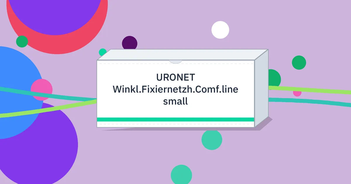 Symbolbild: Packung mit der Aufschrift URONET Winkl.Fixiernetzh.Comf.line small (PZN 08587938) – Verfügbarkeit und Bezug in Apotheken in Frankfurt am Main