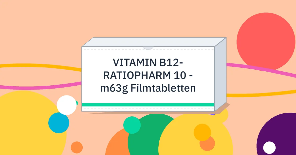 Symbolbild: Packung mit der Aufschrift VITAMIN B12-RATIOPHARM 10 -m63g Filmtabletten (PZN 08735267) – Verfügbarkeit und Bezug in Apotheken in Frankfurt am Main