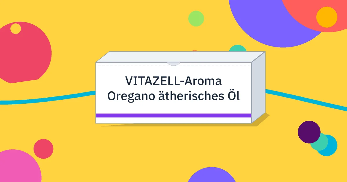 Symbolbild: Packung mit der Aufschrift VITAZELL-Aroma Oregano ätherisches Öl (PZN 12541563) – Verfügbarkeit und Bezug in Apotheken in Frankfurt am Main