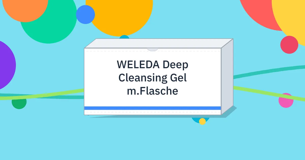 Symbolbild: Packung mit der Aufschrift WELEDA Deep Cleansing Gel m.Flasche (PZN 19487418) – Verfügbarkeit und Bezug in Apotheken in Frankfurt am Main