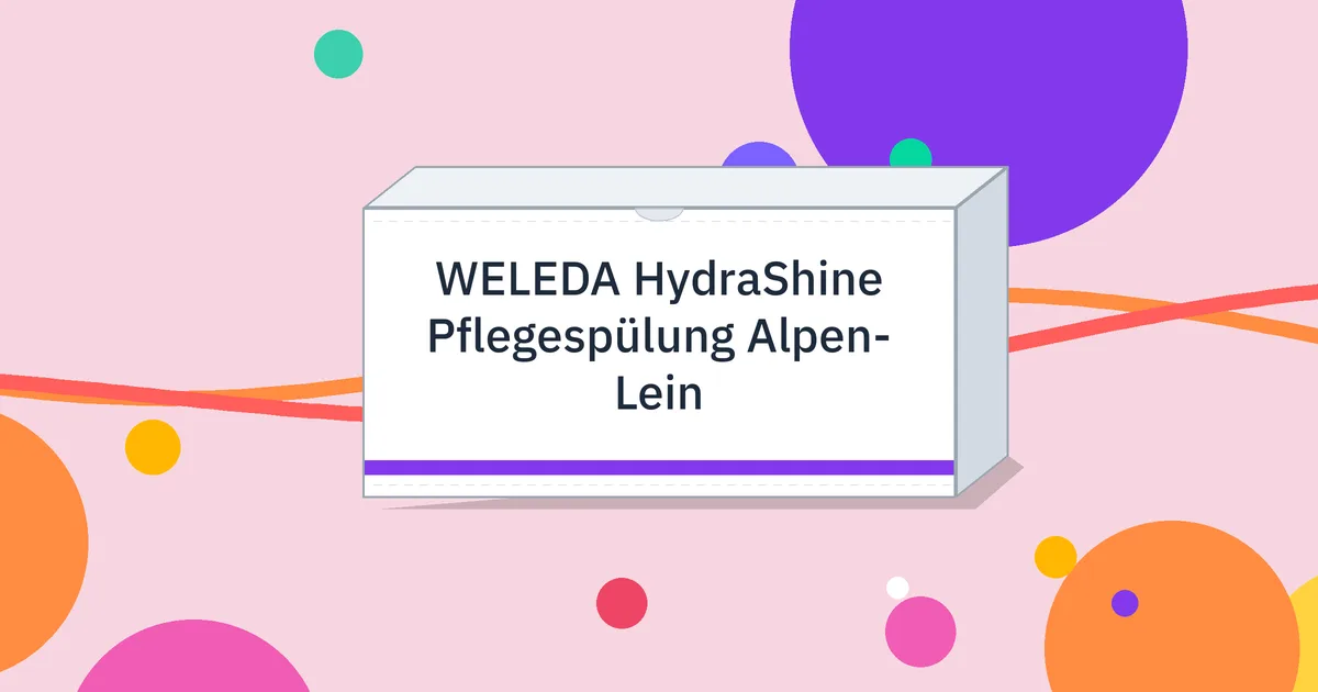 Symbolbild: Packung mit der Aufschrift WELEDA HydraShine Pflegespülung Alpen-Lein (PZN 20361214) – Verfügbarkeit und Bezug in Apotheken in Frankfurt am Main