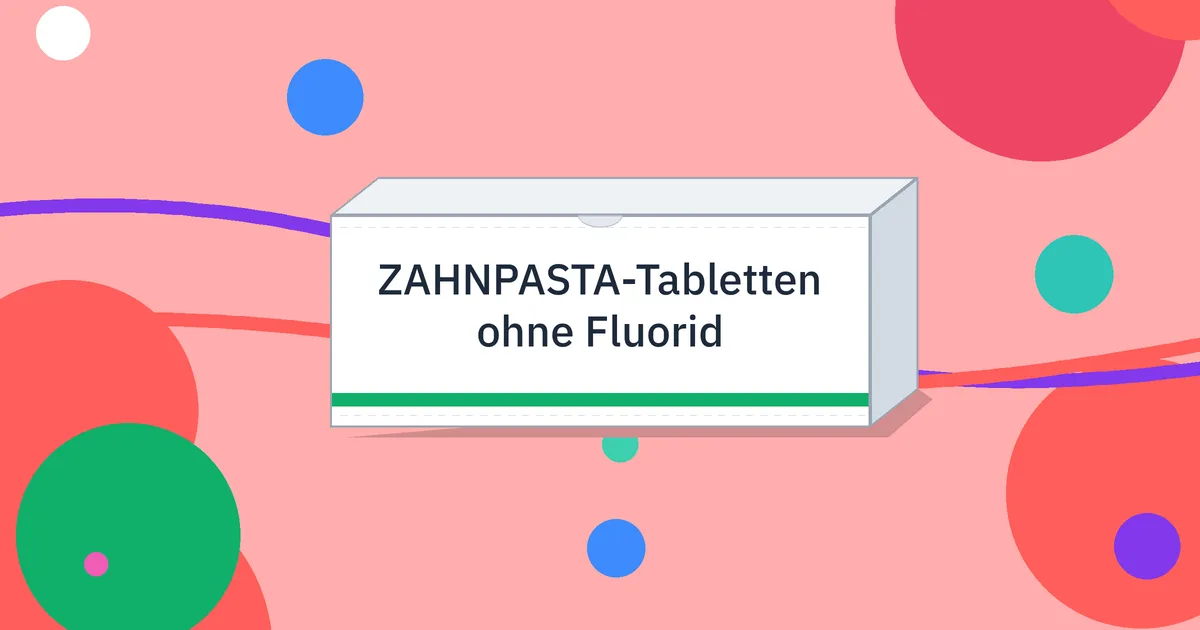 Symbolbild: Packung mit der Aufschrift ZAHNPASTA-Tabletten ohne Fluorid (PZN 19859593) – Verfügbarkeit und Bezug in Apotheken in Frankfurt am Main