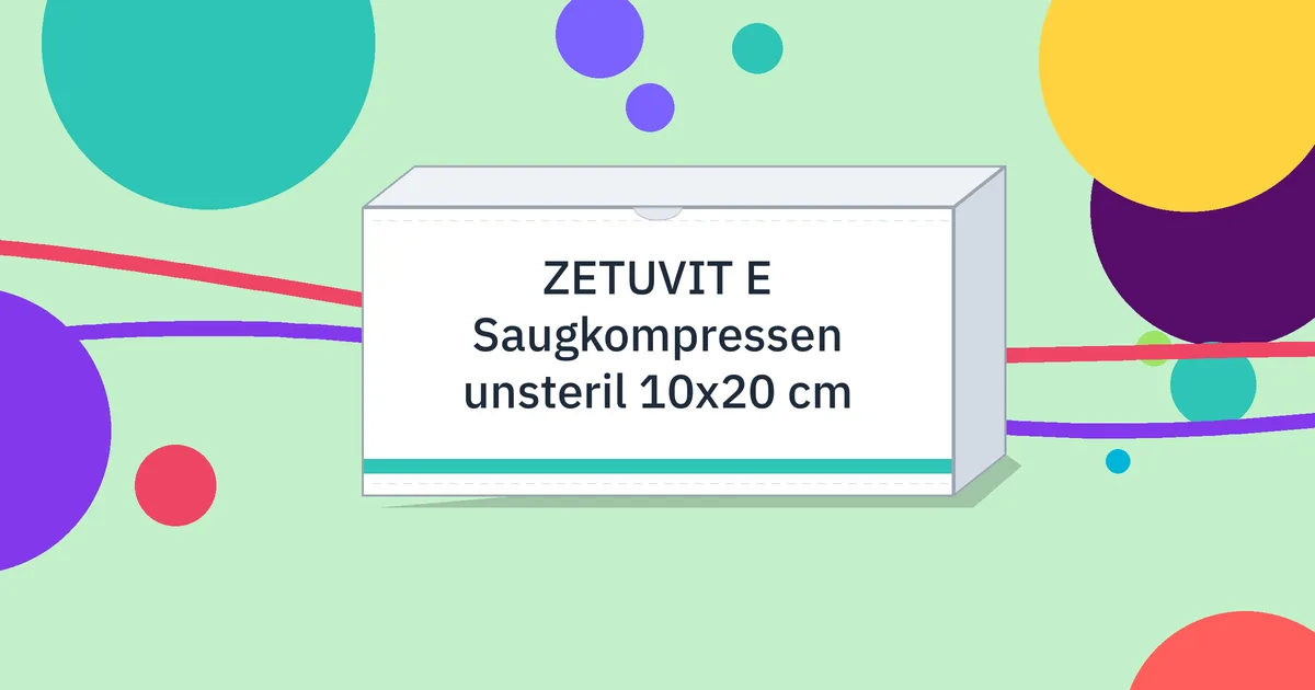 Symbolbild: Packung mit der Aufschrift ZETUVIT E Saugkompressen unsteril 10x20 cm (PZN 18774239) – Verfügbarkeit und Bezug in Apotheken in Frankfurt am Main
