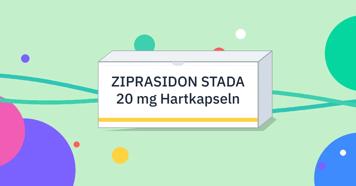 Symbolbild: Packung mit der Aufschrift ZIPRASIDON STADA 20 mg Hartkapseln (PZN 13570578) – Verfügbarkeit und Bezug in Apotheken in Frankfurt am Main