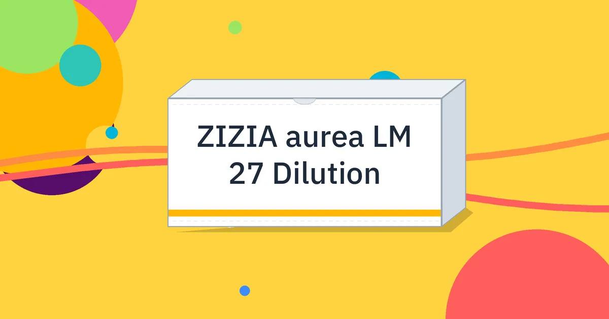 Symbolbild: Packung mit der Aufschrift ZIZIA aurea LM 27 Dilution (PZN 13303943) – Verfügbarkeit und Bezug in Apotheken in Frankfurt am Main
