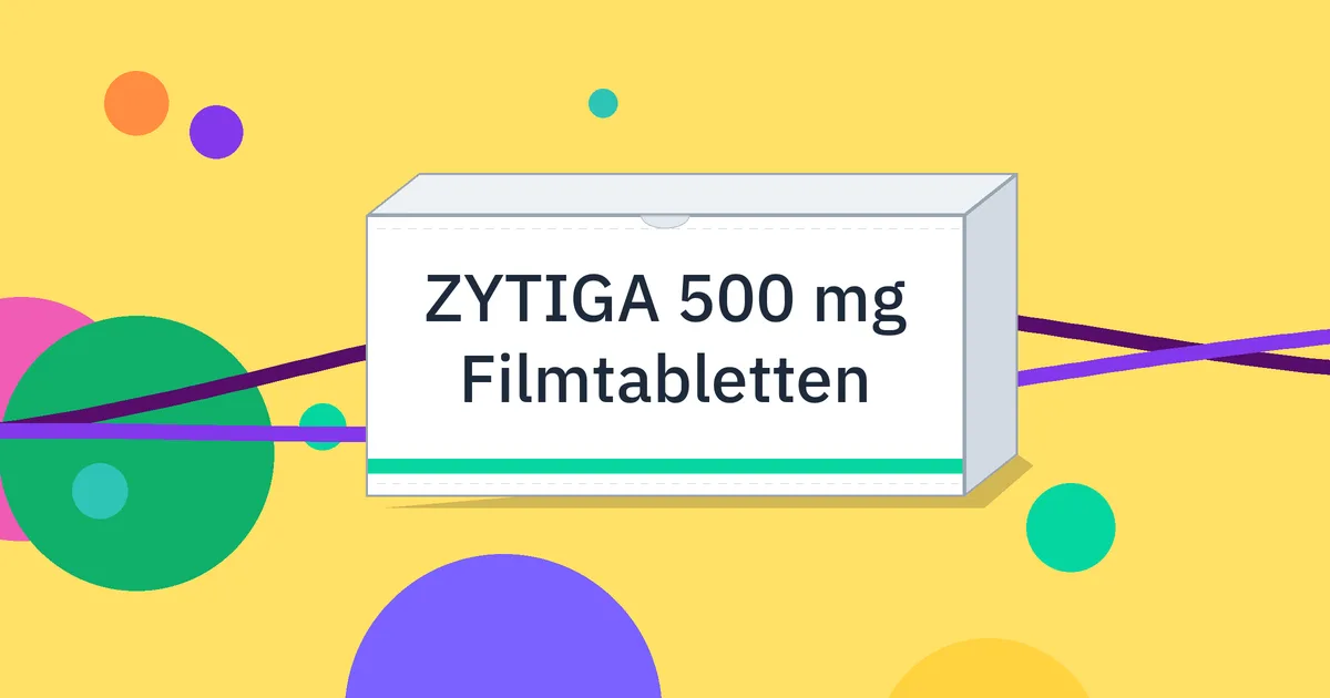 Symbolbild: Packung mit der Aufschrift ZYTIGA 500 mg Filmtabletten (PZN 14438740) – Verfügbarkeit und Bezug in Apotheken in Frankfurt am Main