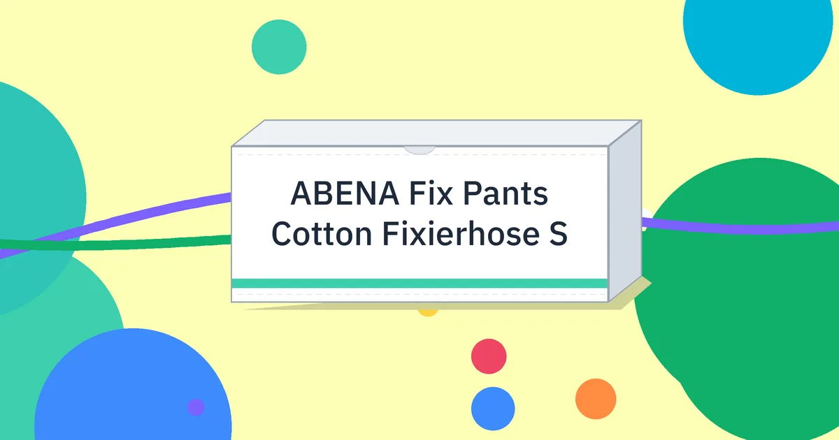 Symbolbild: Packung mit der Aufschrift ABENA Fix Pants Cotton Fixierhose S (PZN 18160773) – Verfügbarkeit und Bezug in Apotheken in Frankfurt am Main