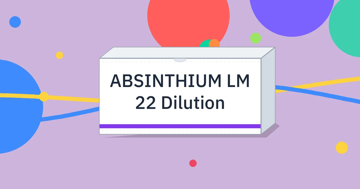 Symbolbild: Packung mit der Aufschrift ABSINTHIUM LM 22 Dilution (PZN 13261624) – Verfügbarkeit und Bezug in Apotheken in Frankfurt am Main