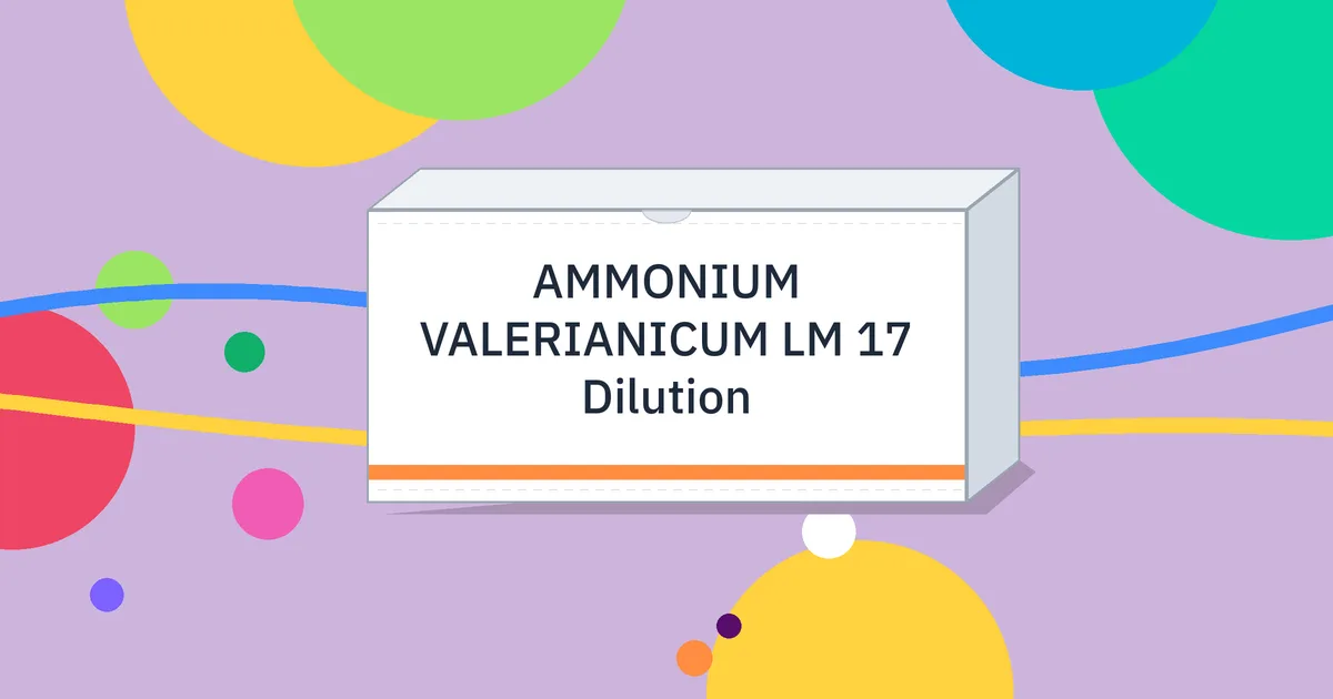 Symbolbild: Packung mit der Aufschrift AMMONIUM VALERIANICUM LM 17 Dilution (PZN 13323733) – Verfügbarkeit und Bezug in Apotheken in Frankfurt am Main