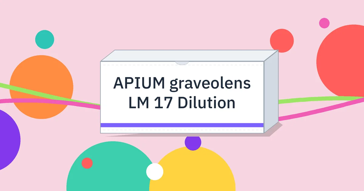 Symbolbild: Packung mit der Aufschrift APIUM graveolens LM 17 Dilution (PZN 13378361) – Verfügbarkeit und Bezug in Apotheken in Frankfurt am Main