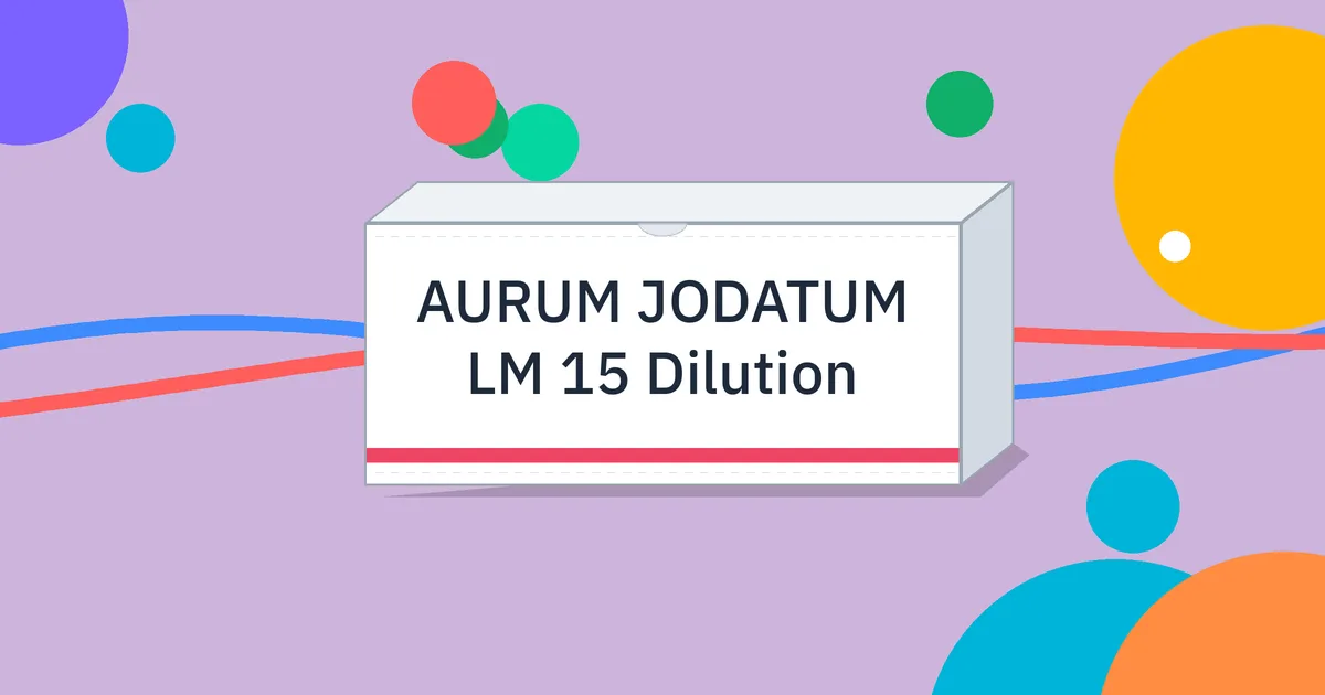 Symbolbild: Packung mit der Aufschrift AURUM JODATUM LM 15 Dilution (PZN 12784716) – Verfügbarkeit und Bezug in Apotheken in Frankfurt am Main