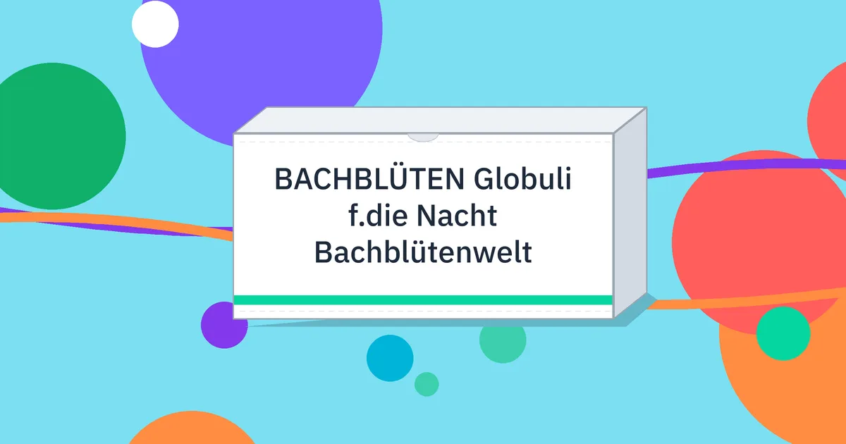 Symbolbild: Packung mit der Aufschrift BACHBLÜTEN Globuli f.die Nacht Bachblütenwelt (PZN 17183996) – Verfügbarkeit und Bezug in Apotheken in Frankfurt am Main