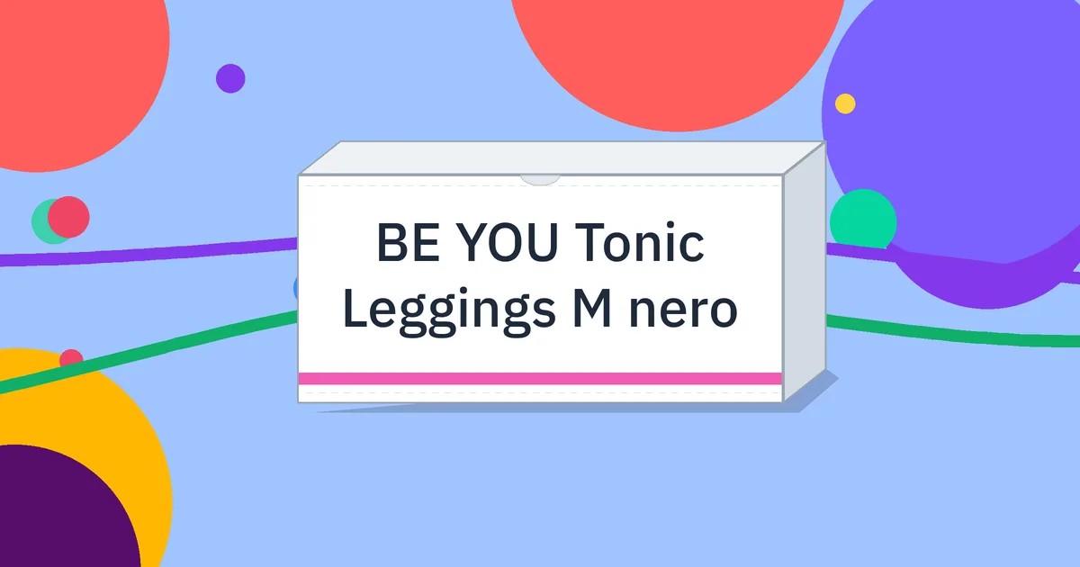 Symbolbild: Packung mit der Aufschrift BE YOU Tonic Leggings M nero (PZN 18319587) – Verfügbarkeit und Bezug in Apotheken in Frankfurt am Main