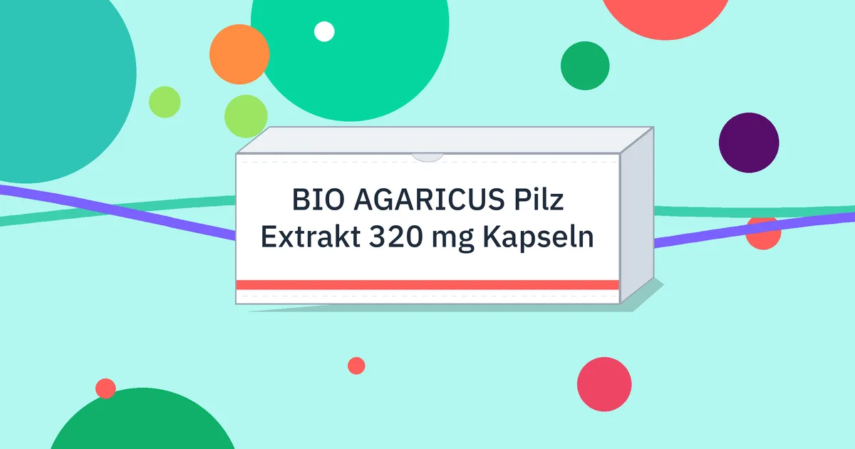 Symbolbild: Packung mit der Aufschrift BIO AGARICUS Pilz Extrakt 320 mg Kapseln (PZN 09464422) – Verfügbarkeit und Bezug in Apotheken in Frankfurt am Main
