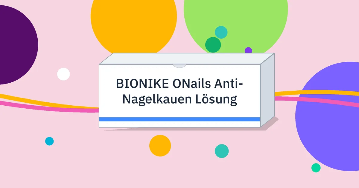 Symbolbild: Packung mit der Aufschrift BIONIKE ONails Anti-Nagelkauen Lösung (PZN 15383484) – Verfügbarkeit und Bezug in Apotheken in Frankfurt am Main