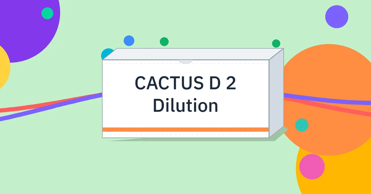 Symbolbild: Packung mit der Aufschrift CACTUS D 2 Dilution (PZN 01761540) – Verfügbarkeit und Bezug in Apotheken in Frankfurt am Main
