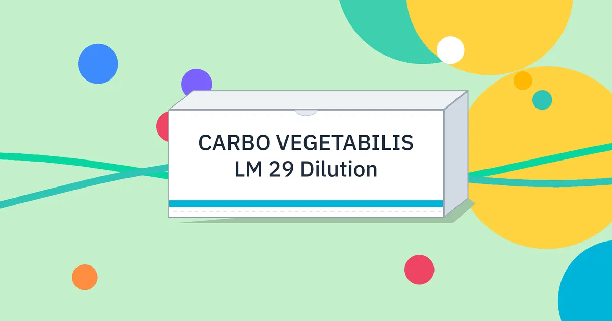 Symbolbild: Packung mit der Aufschrift CARBO VEGETABILIS LM 29 Dilution (PZN 12809675) – Verfügbarkeit und Bezug in Apotheken in Frankfurt am Main