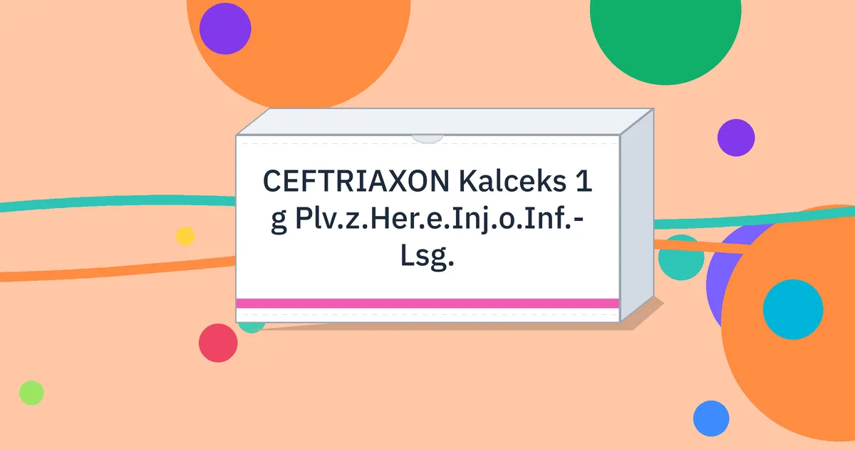 Symbolbild: Packung mit der Aufschrift CEFTRIAXON Kalceks 1 g Plv.z.Her.e.Inj.o.Inf.-Lsg. (PZN 19184089) – Verfügbarkeit und Bezug in Apotheken in Frankfurt am Main