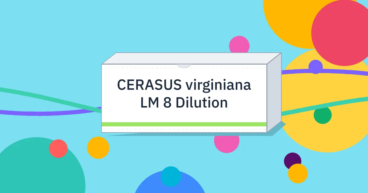 Symbolbild: Packung mit der Aufschrift CERASUS virginiana LM 8 Dilution (PZN 13436578) – Verfügbarkeit und Bezug in Apotheken in Frankfurt am Main