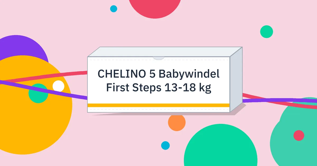 Symbolbild: Packung mit der Aufschrift CHELINO 5 Babywindel First Steps 13-18 kg (PZN 11133046) – Verfügbarkeit und Bezug in Apotheken in Frankfurt am Main