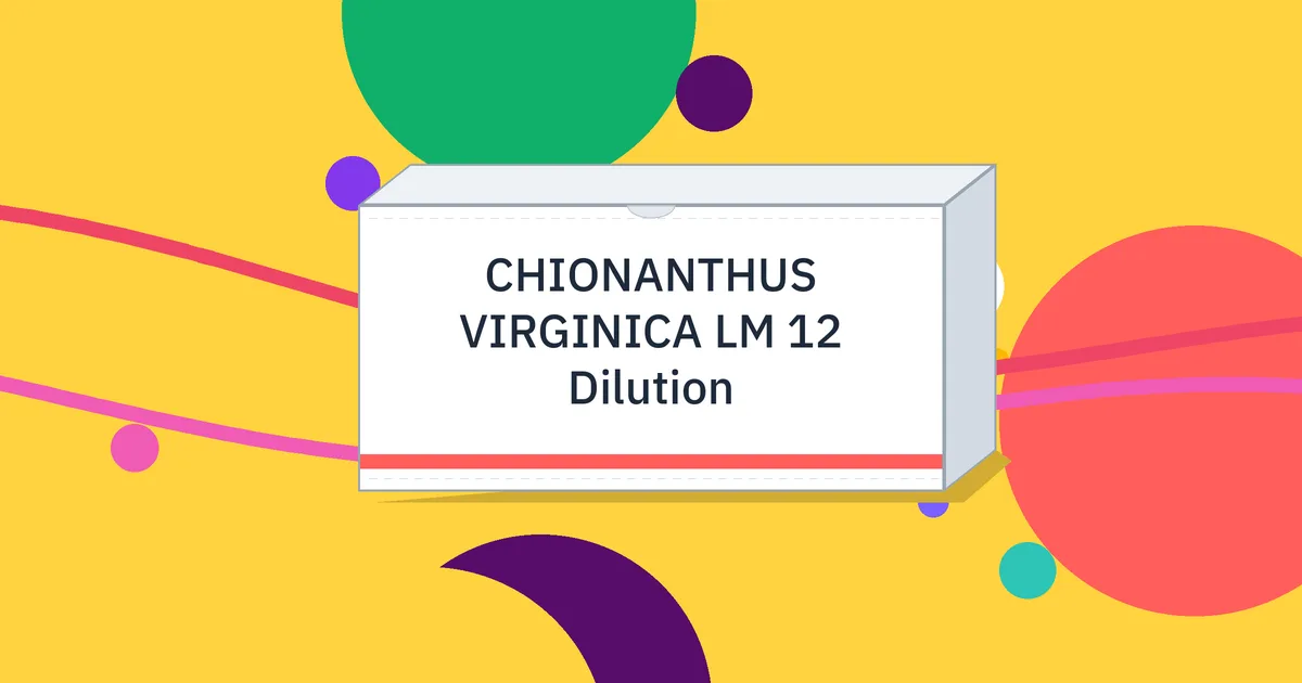 Symbolbild: Packung mit der Aufschrift CHIONANTHUS VIRGINICA LM 12 Dilution (PZN 13443147) – Verfügbarkeit und Bezug in Apotheken in Frankfurt am Main